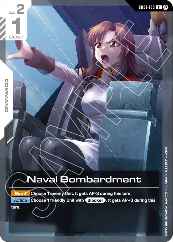 Naval Bombardment - C - GD01-120 | Gundam TCG